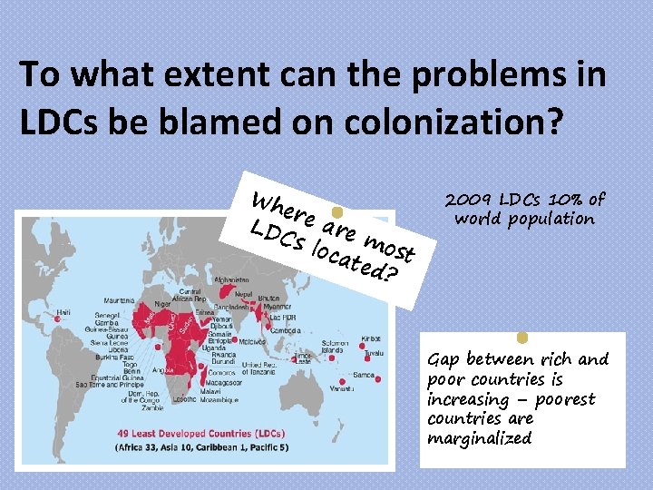 Decolonization in the Global South Process by which