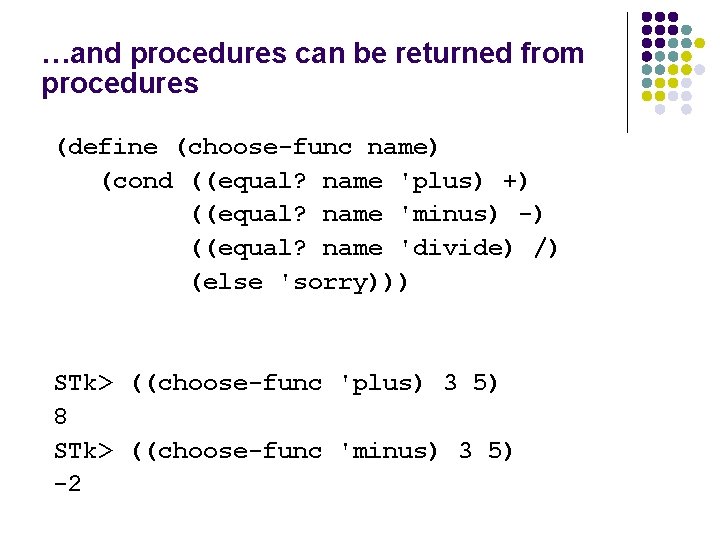 CS 3 L Introduction to Symbolic Programming Lecture