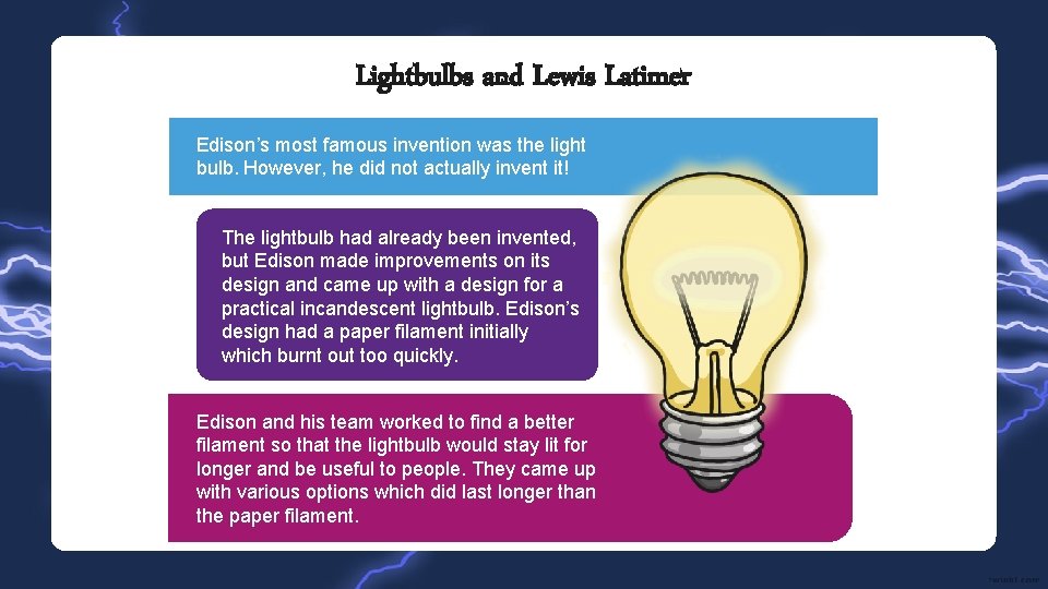 Thomas Edison was born in 1847 and died