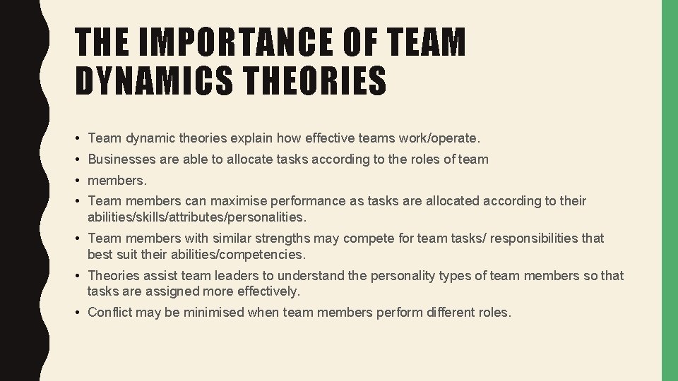GRADE 12 BUSINESS STUDIES LESSON 3 TEAM PERFO