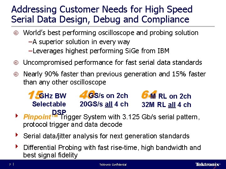 Introducing the TDS 6000 C Best Realtime Oscilloscope