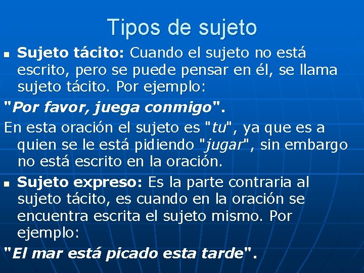 La oracin gramatical La oracin es una palabra