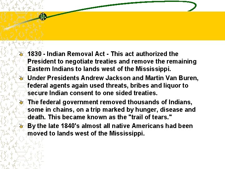 Native Americans Beginnings to Civil War Early Indian
