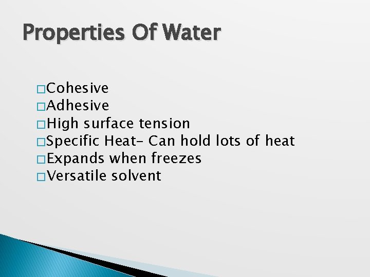 Unit 2 Biochemistry 2 3 Water and Life