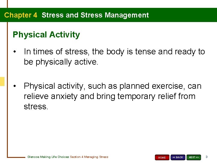 Chapter 4 Stress and Stress Management Content Vocabulary