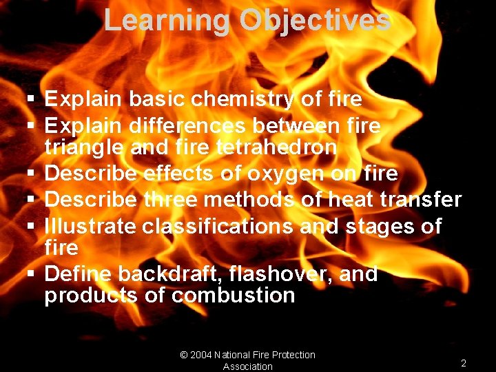 Lesson 5 Chemistry and Physics of Fire Behavior
