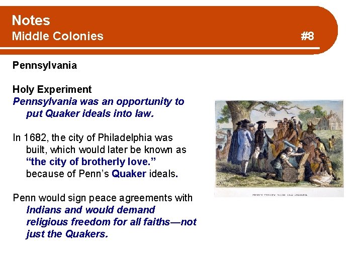 Preview Middle Colonies Number your paper to 10