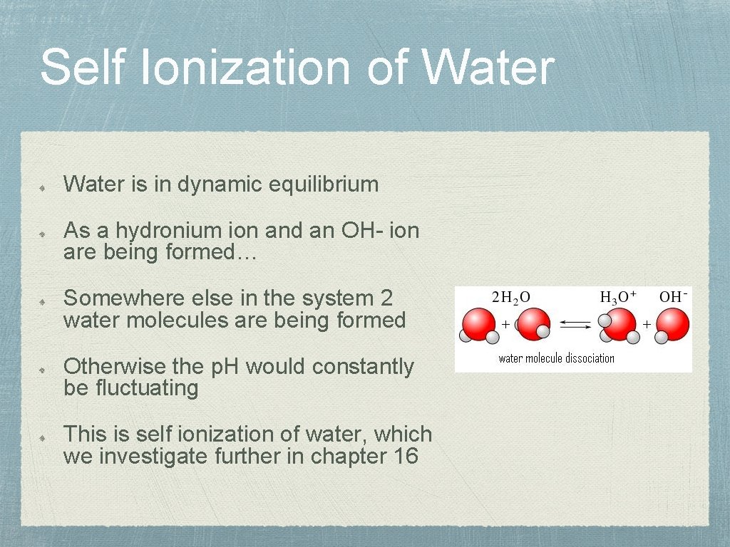 Chemical Equilibrium and AcidBase Chapter 15 and 16