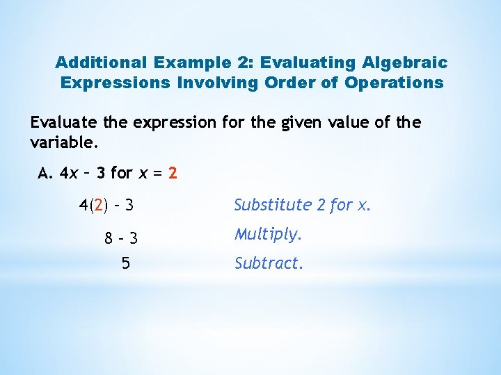 Variables and Algebraic Expressions 1 3 Vocabulary Variable
