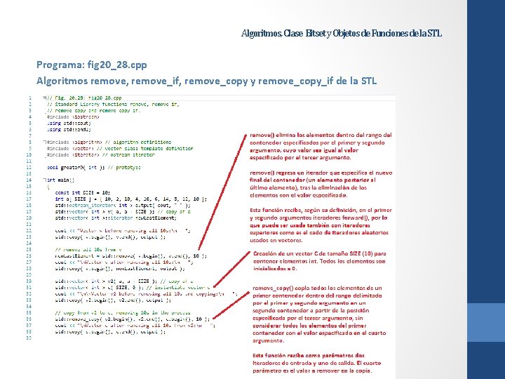 Algoritmos Clase Bitset y Objetos de Funciones de