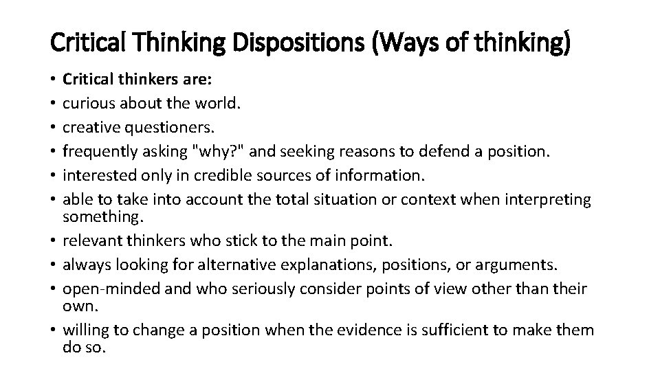 Debate Class 3 All critical thinking and debate