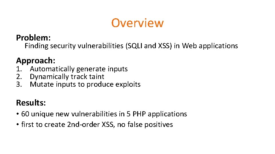 Detecting Vulnerabilities in Web Code with concolic execution