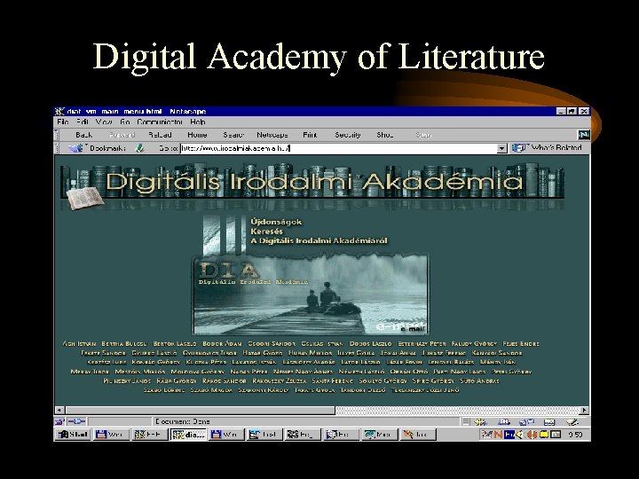 The Brief History of the Hungarian Electronic Library