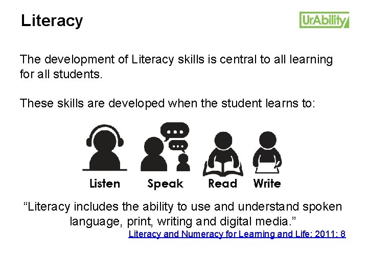 Building Literacy Skills Introduction to the beginner module