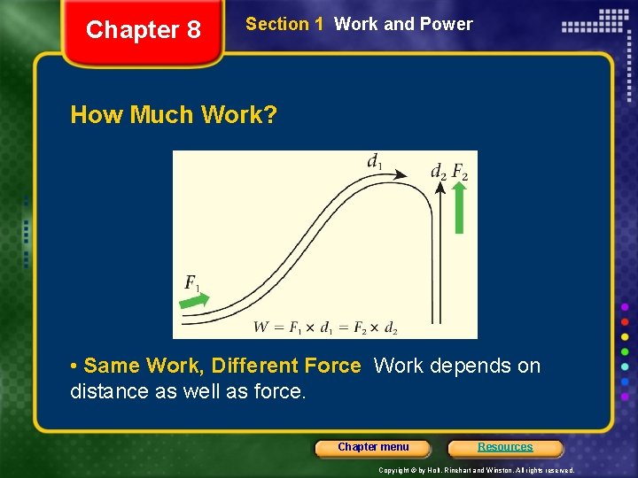 Chapter 8 Section 1 Work and Power Bellringer
