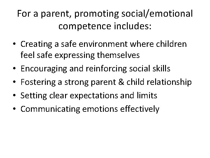 Six Protective Factors Presented by Pamela Reister MS