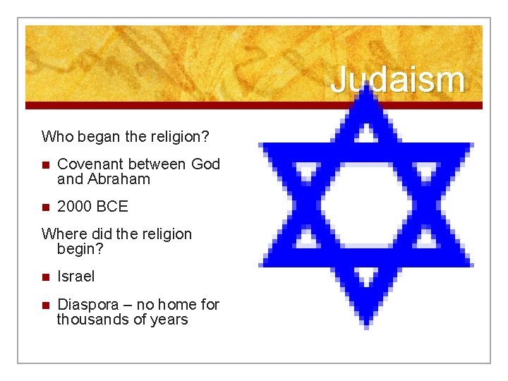 World Religions Review Christianity In Review Who began