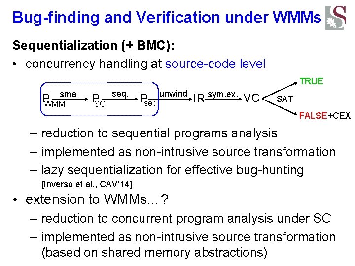 Using Shared Memory Abstractions to Design Eager Sequentializations