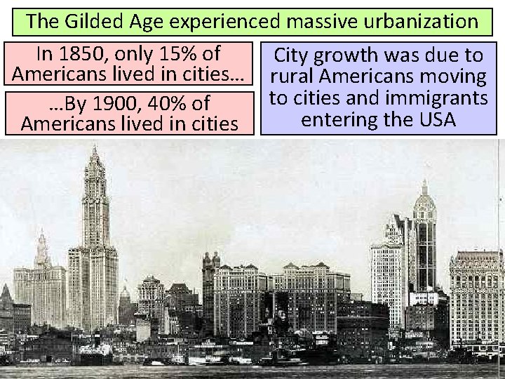 Period 6 1865 1898 Immigration and Urbanization Essential