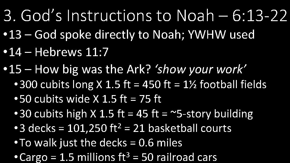 Wednesday Night Bible Study Noah Intro Ark Genesis