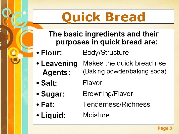 Breads Free Powerpoint Templates Page 1 Two Basic