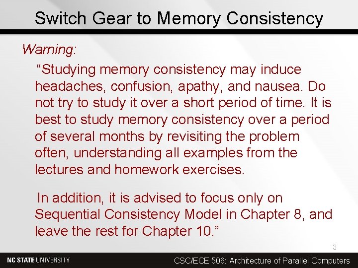 BusBased Coherent Multiprocessors Chapter 8 CSCECE 506 Architecture