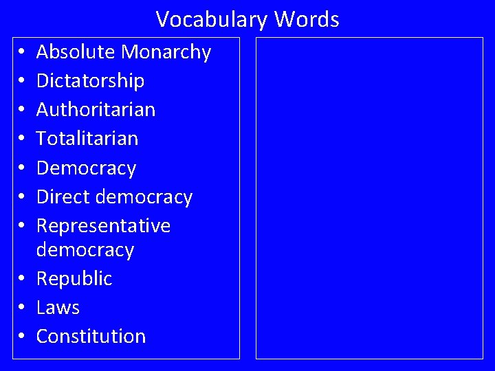 Chapter 2 Foundations of Government Tuesday 1020 Bell