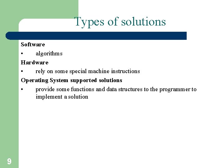 Operating Systems Processes Synchronization Background Processes can execute