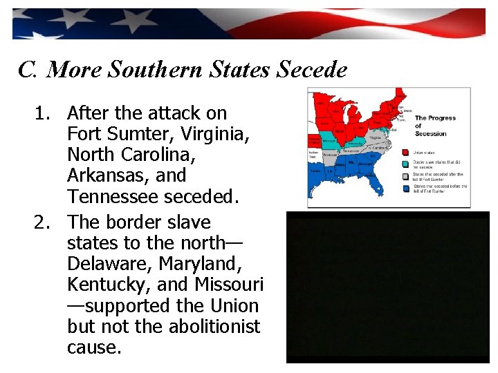 18 1 The Civil War Begins Objective 1