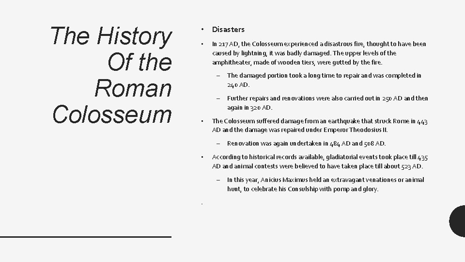 THE ROMAN COLOSSEUM By Kobe Favara The Roman