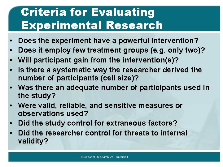 Chapter 11 Experimental Designs Power Point Slides by