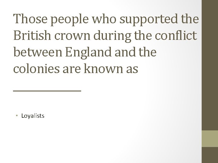 Vocabulary Review A document was signed in Paris