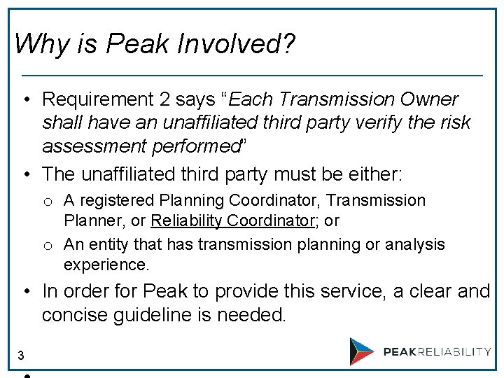 Peak Reliability CIP014 1 Guideline and Study Verification