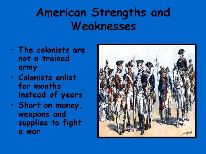 The Revolutionary War Vocabulary Redcoats British soldiers Minutemen