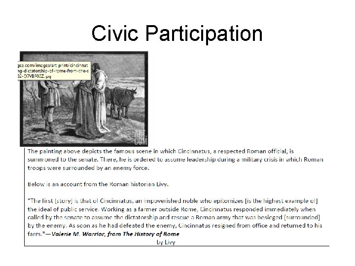 Objective SWBAT recognize the roles of individuals in