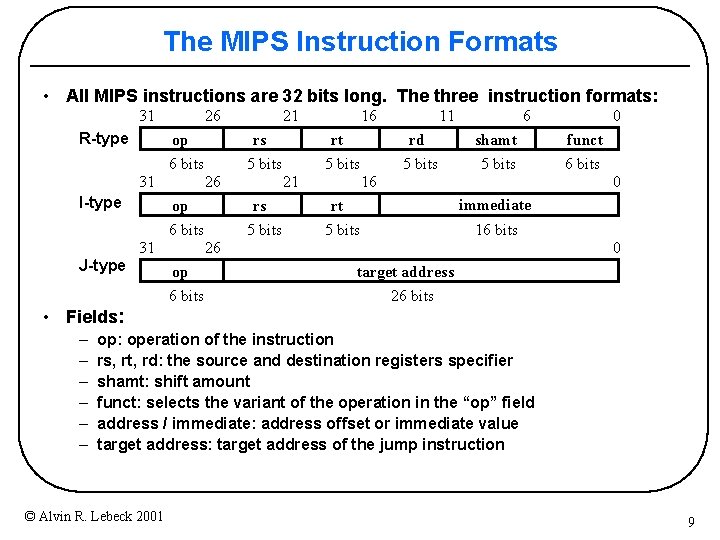 Lecture 3 Review CPU Design Alvin R Lebeck