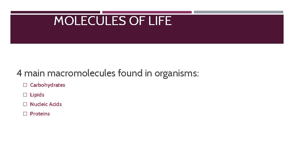 BIOCHEMISTRY THE CHEMISTRY OF LIFE BIOCHEMISTRY In simple