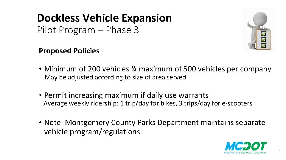 New Mobility Options in Montgomery County Dockless Vehicles