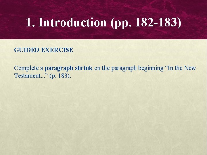 Chapter 8 The Ten Commandments and The Beatitudes