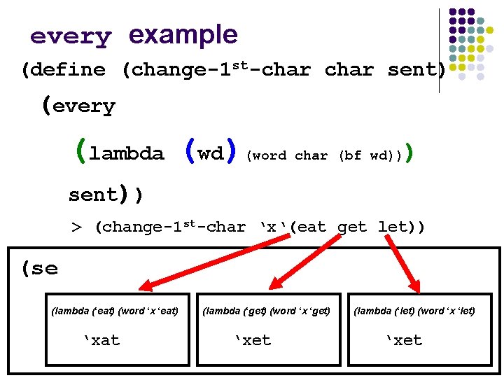 CS 3 L Introduction to Symbolic Programming Lecture