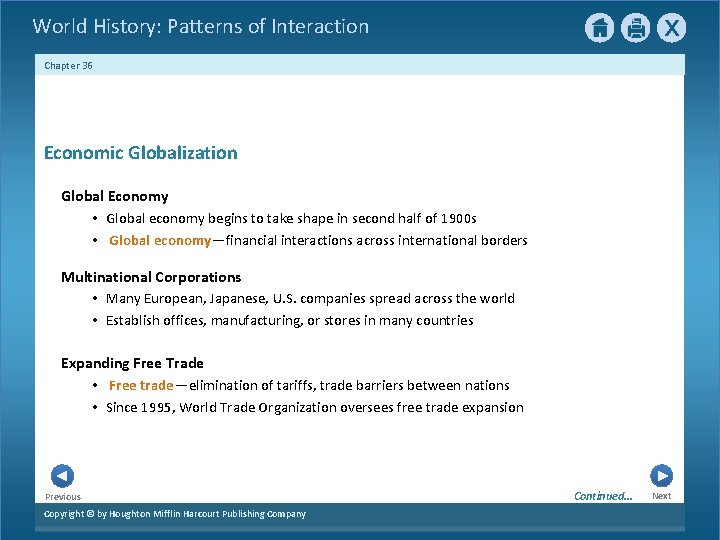 World History Patterns of Interaction Chapter 36 Global