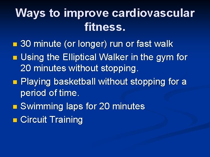 Deer Valley High School Freshman PE Unit Basic