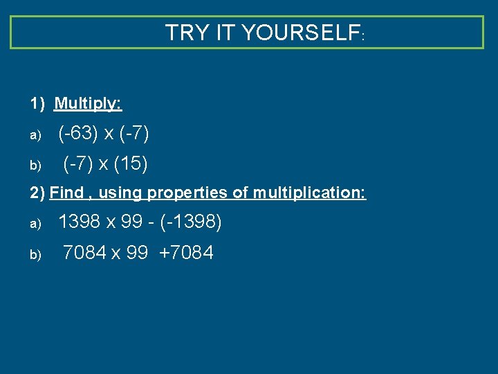 CHAPTER 1 KNOWING OUR NUMBERS PART 2 Multiplication