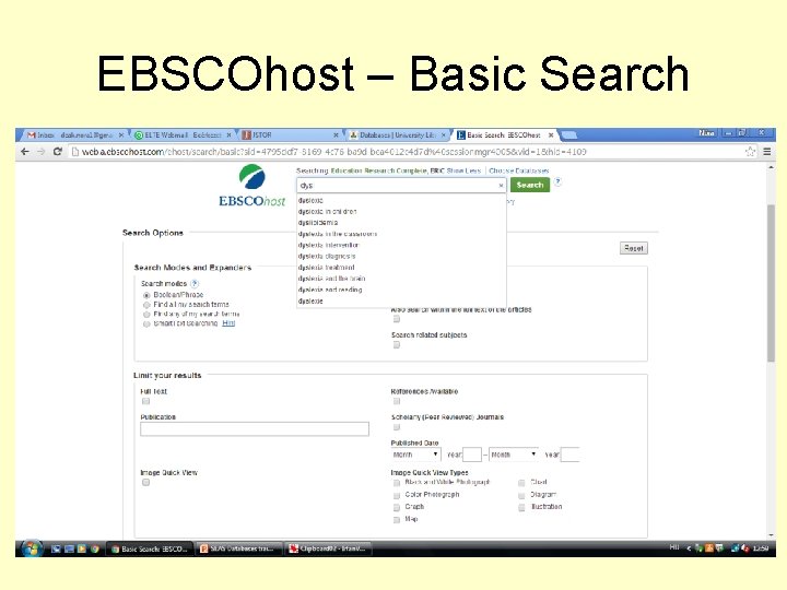 SEAS Databases training for Ph D students 2015