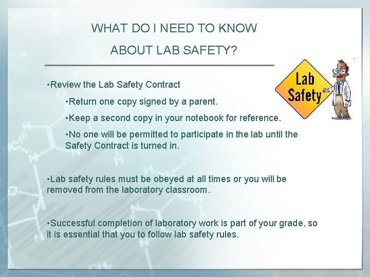 Laboratory Safety Mr Pollack 8 th grade science