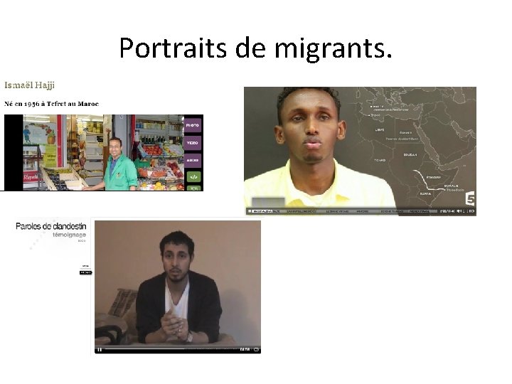 Leon 3 Les mobilits humaines Portraits de migrants