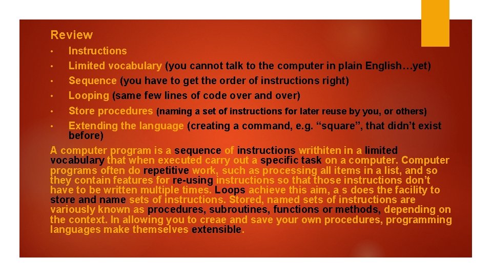 Computational Thinking Problem Solving and Programming IB COMPUTER