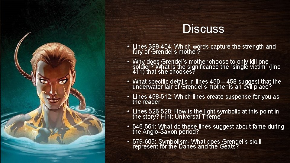 Beowulf Grendels Mother The Battle with Grendels Mother