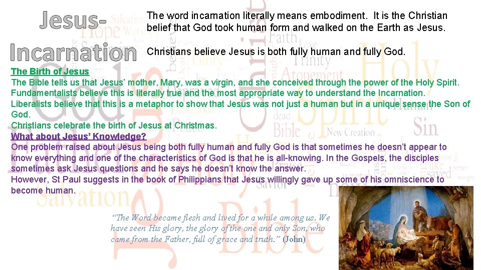 Christian Beliefs Revision God is Omnipotent In Marks