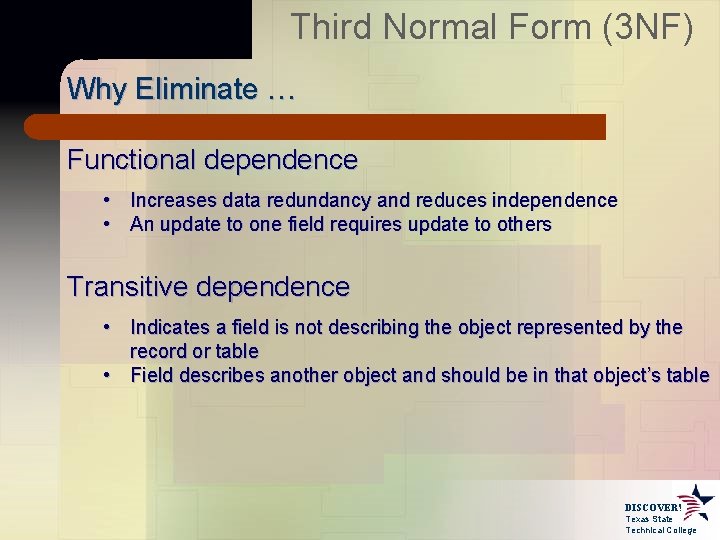 Third Normal Form 3 Nf Its All About